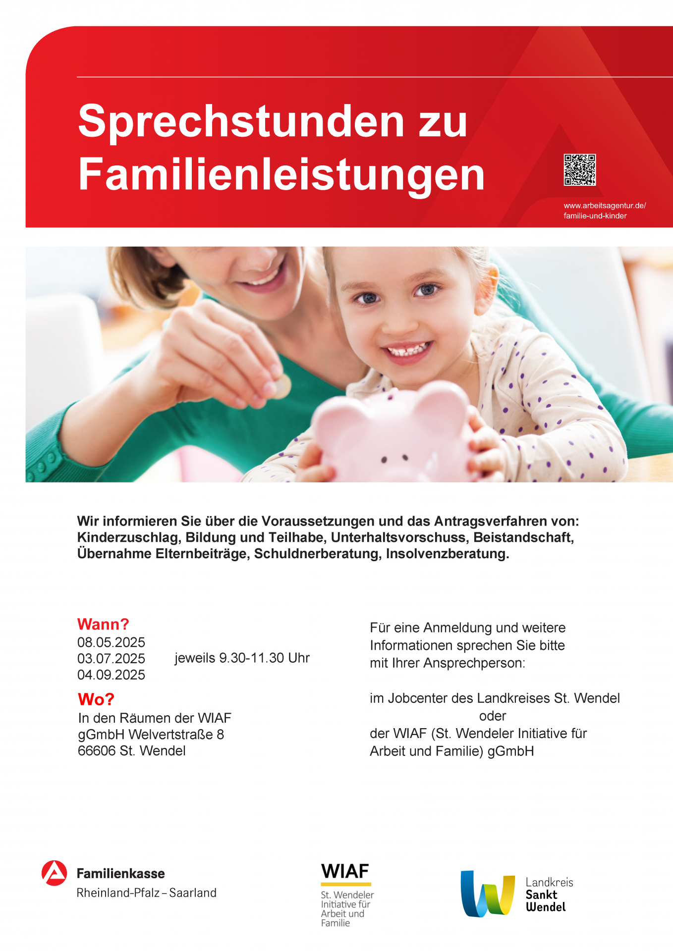 Herzlich willkommen - WIAF - St. Wendeler Initiative für Arbeit und Familie